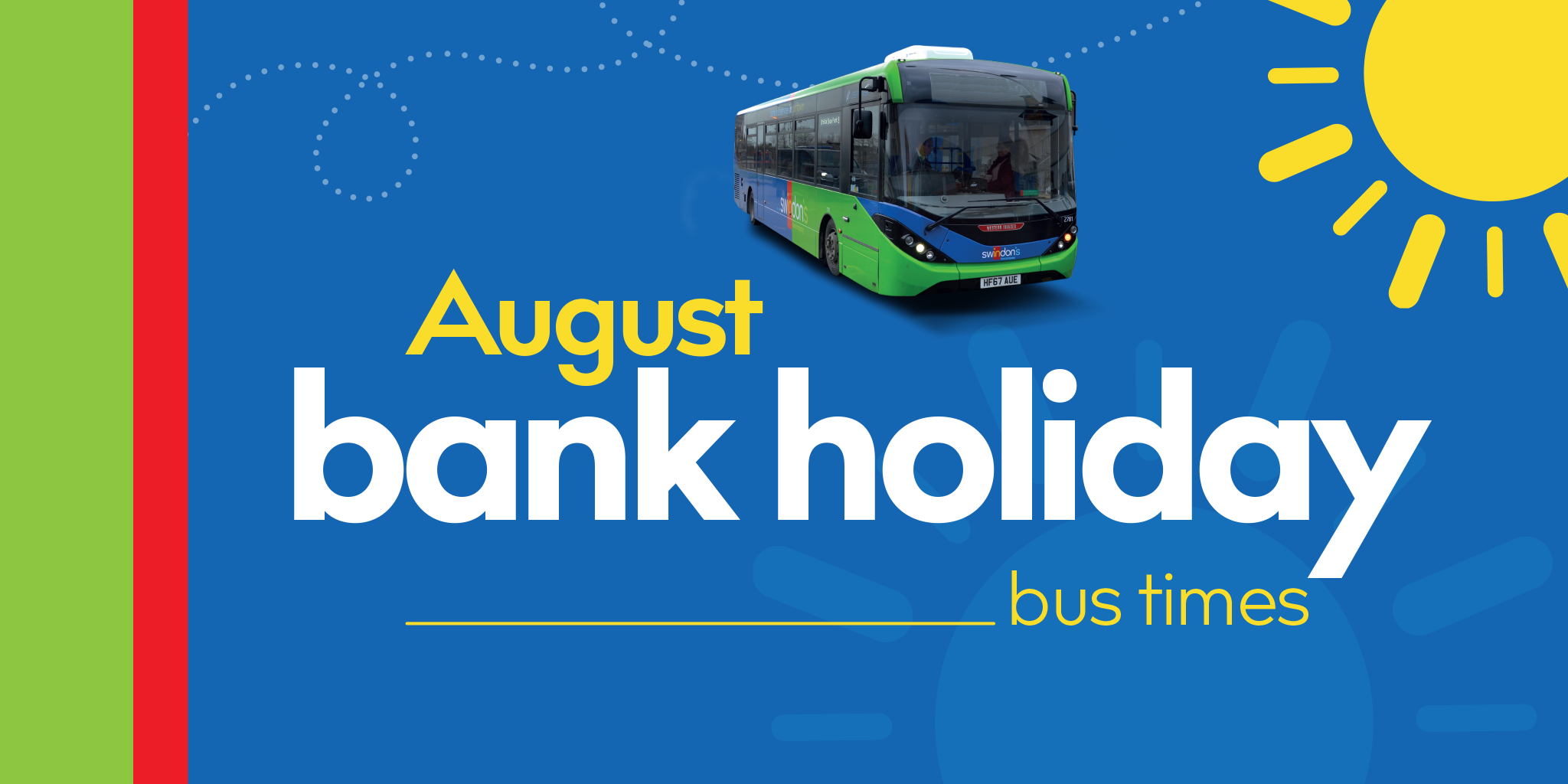 Bank Holiday bus times - 28 August - Swindon's Bus Company