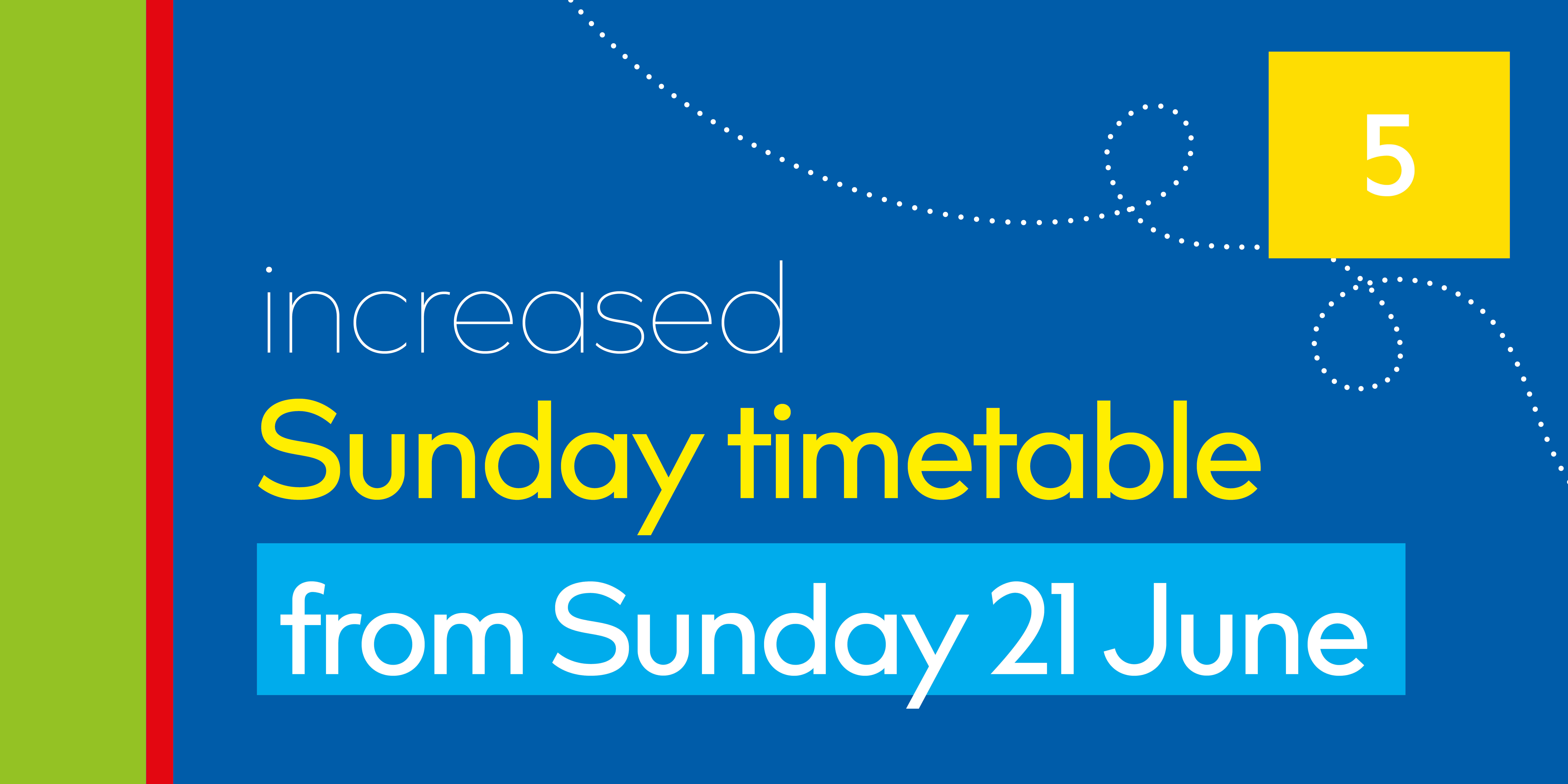 Increased 5 Sunday timetable from 21st June - Swindon's Bus Company