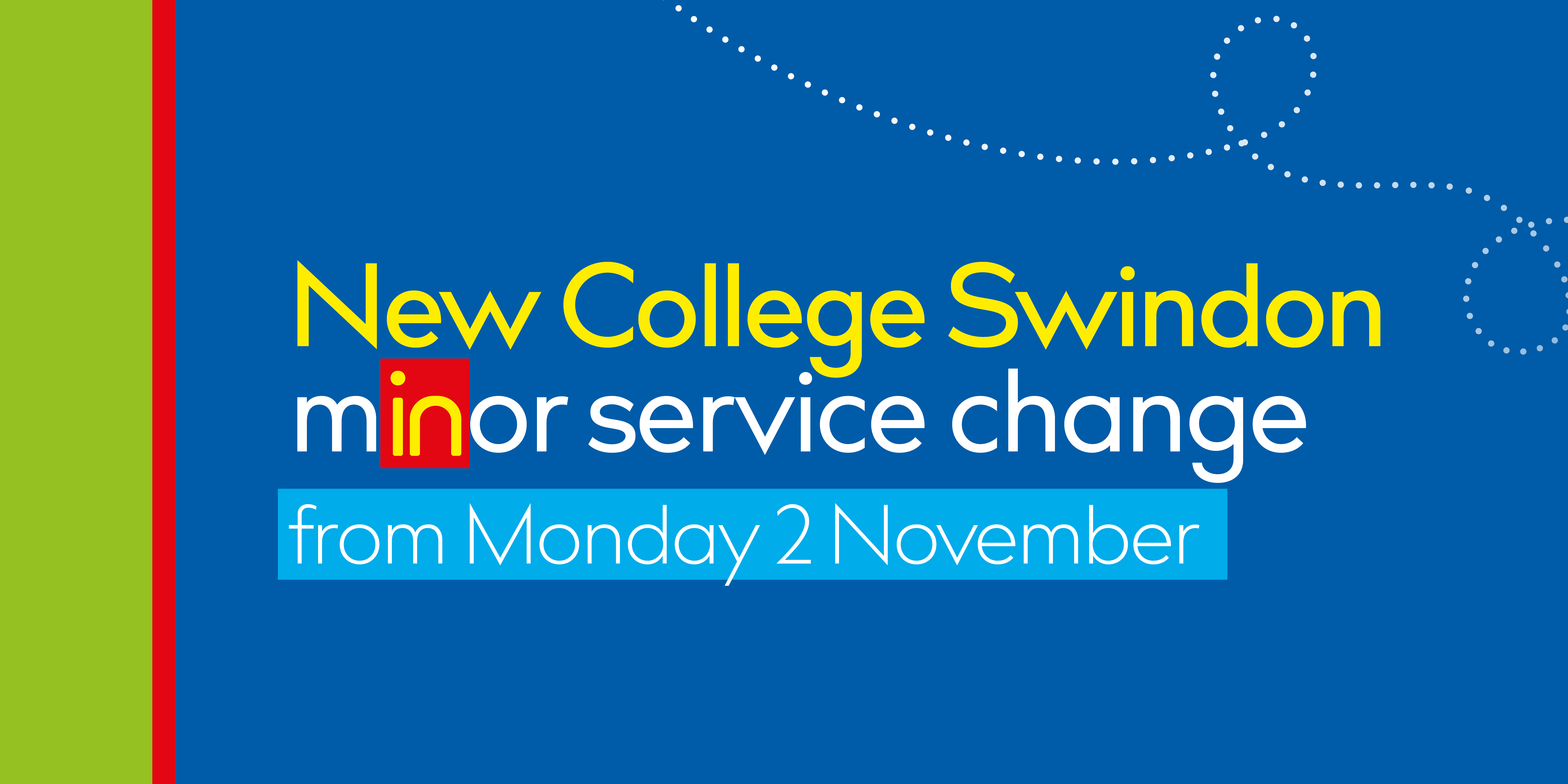 New College Swindon service change - Swindon's Bus Company