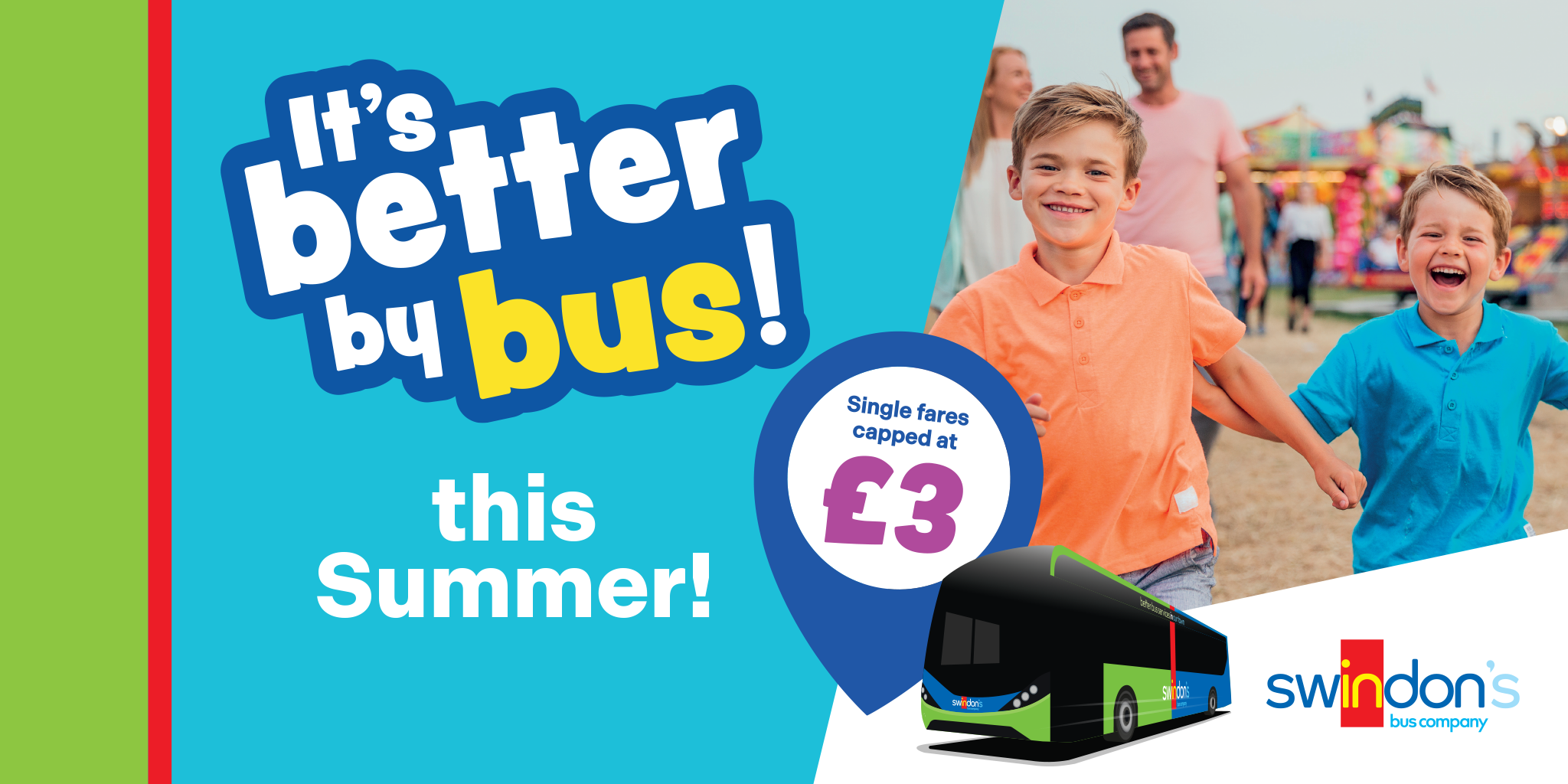 It's better by bus this summer! - Swindon's Bus Company
