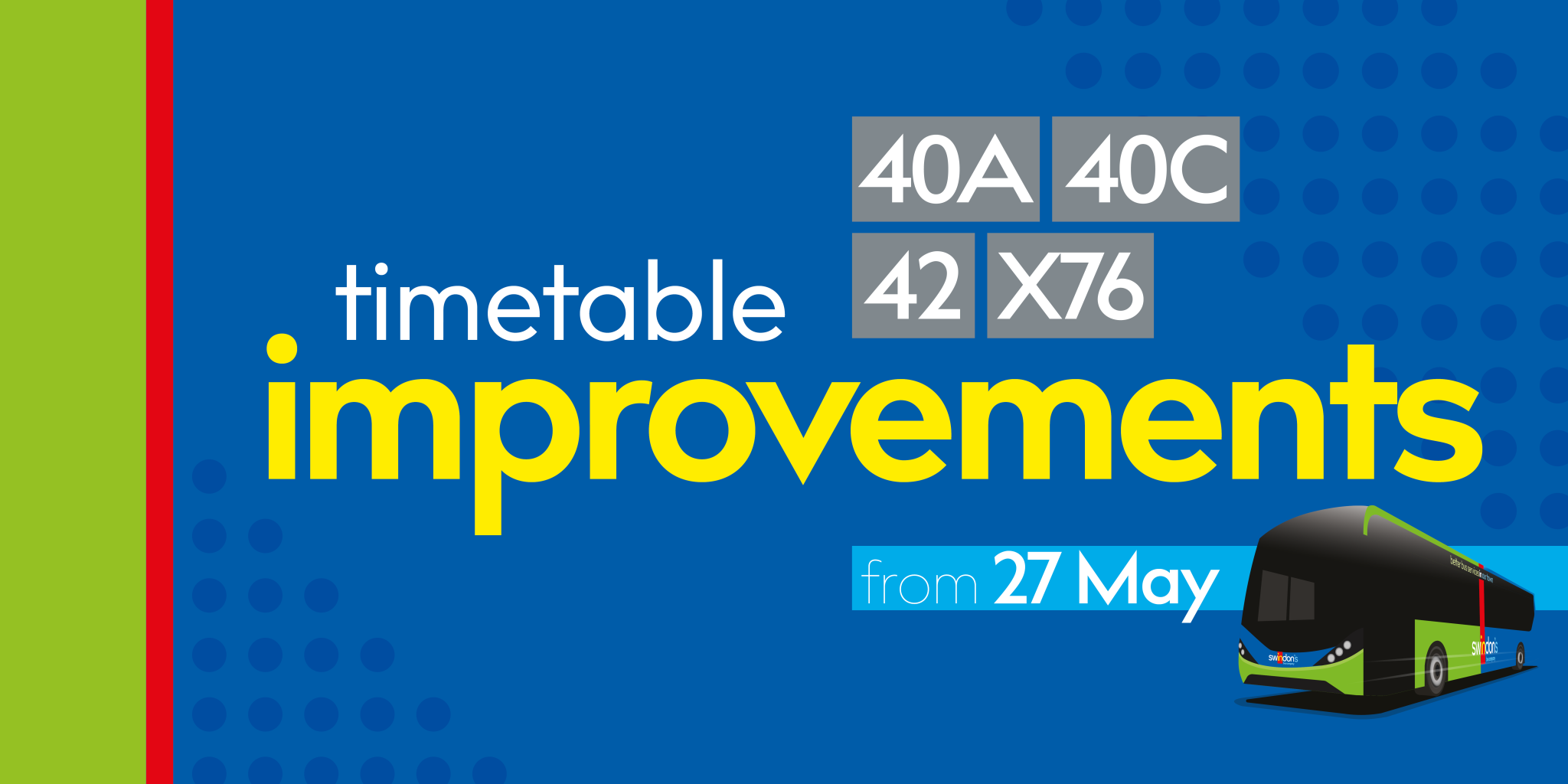 Timetable improvements for our Calne area services - Swindon's Bus Company