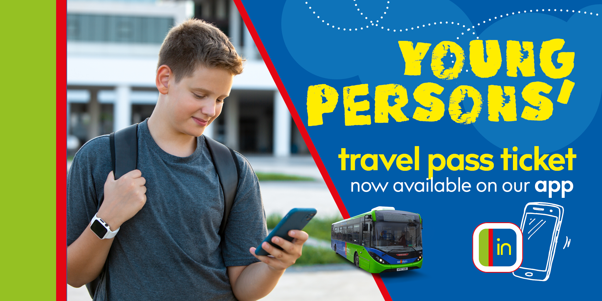 Young persons' travel pass now available on our app! - Swindon's Bus ...