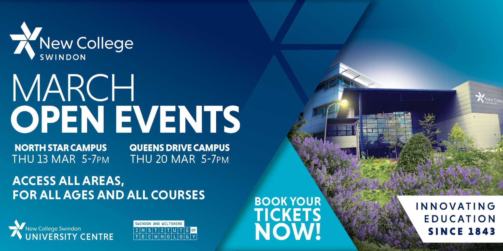 New College Swindon Open Evening Queens Drive Campus - Swindon's Bus ...