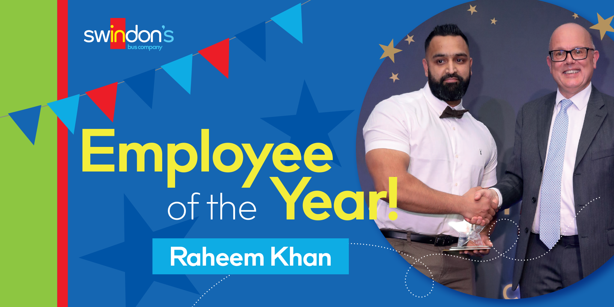 Raheem wins our top award! - Swindon's Bus Company