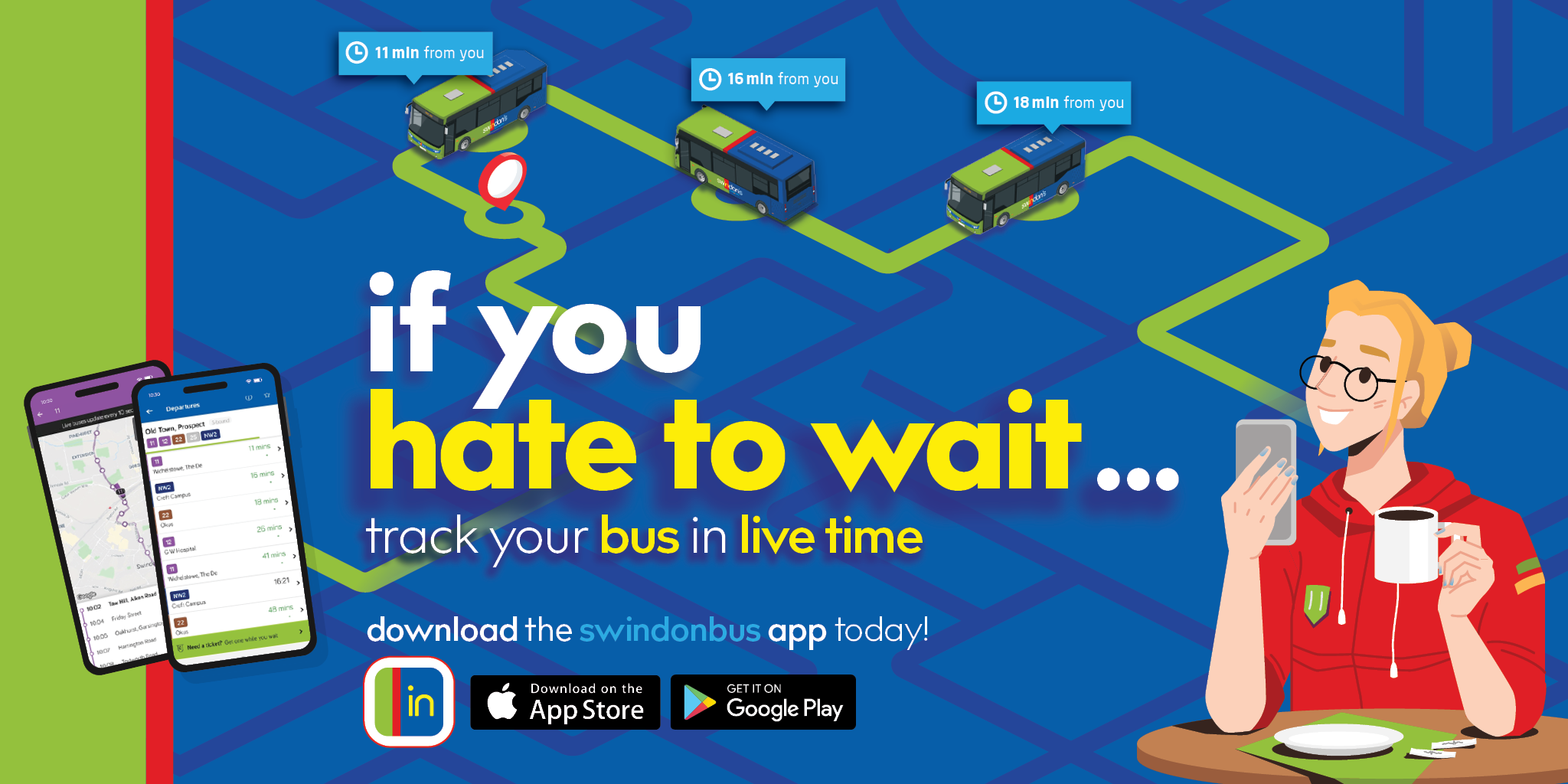 Say Goodbye To Waiting And Track Your Bus Live Swindon s Bus Company Say Goodbye To Waiting And Track Your Bus Live Swindon s Bus Company