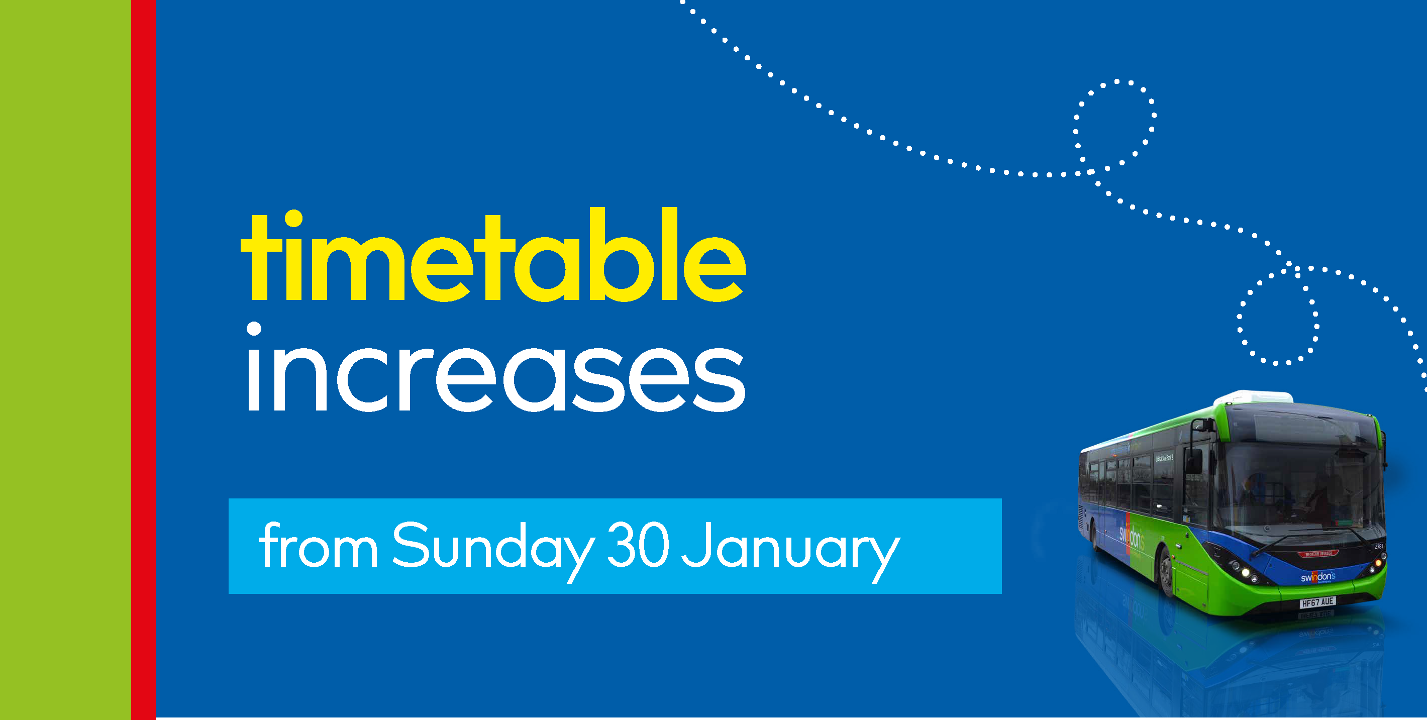 Good news - timetable increases - Swindon's Bus Company